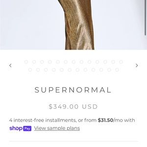 Dresses | Supernormal Gold Gown | Poshmark